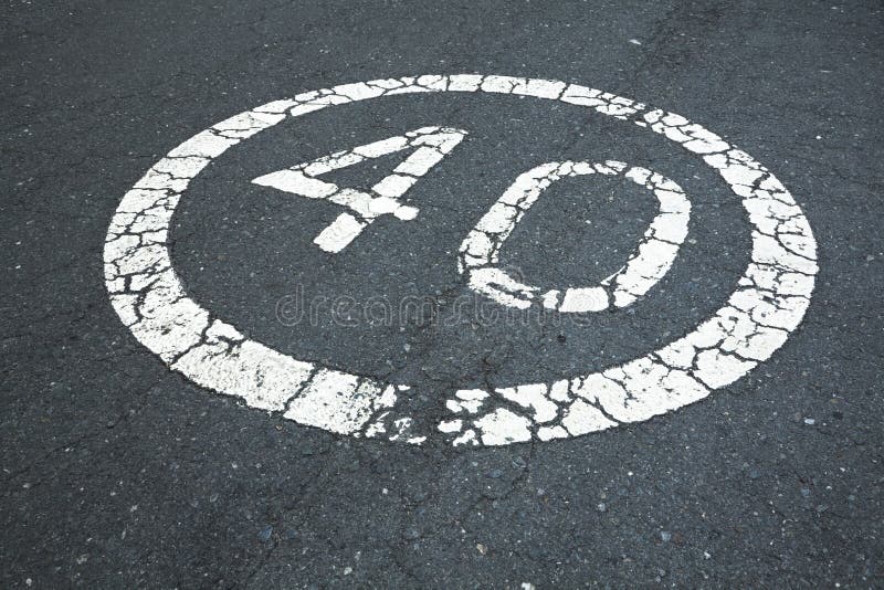 40 speed limit stock image. Image of life, limit, number - 22511107
