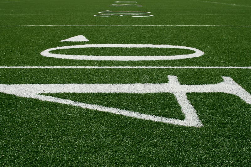 40-yard Line stock photo. Image of goalpost, green, forty - 1045212