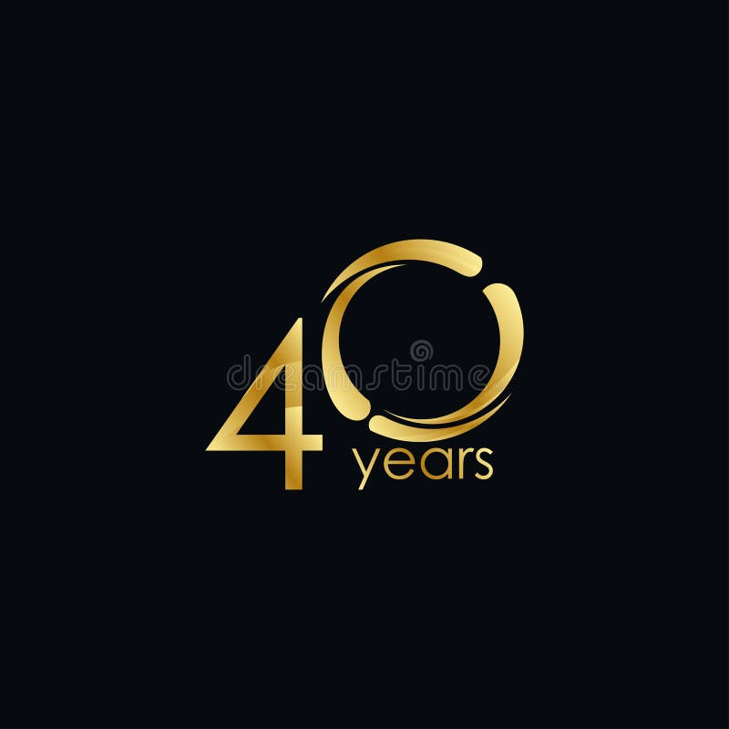 40th Birthday Gold Stock Illustrations – 1,361 40th Birthday Gold Stock ...