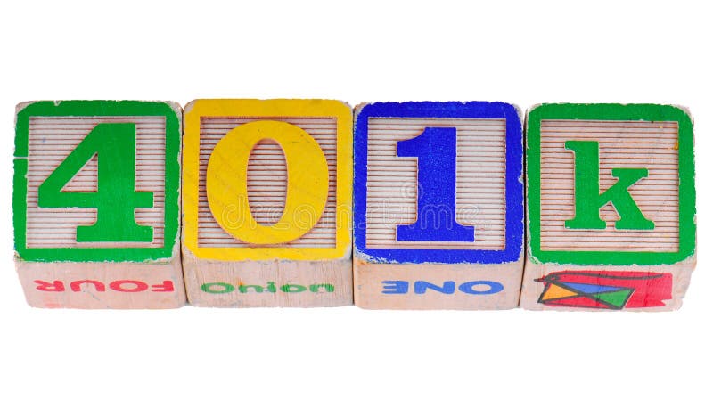 401K Written in Blocks stock photo. Image of future, retirement - 5024372