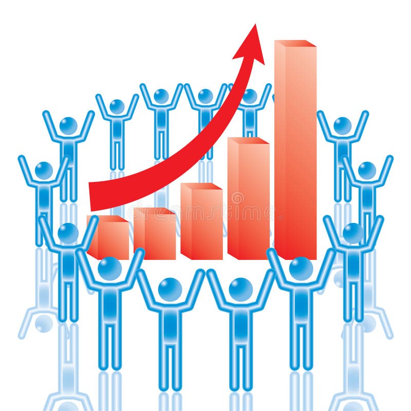 43. Business Success in Blue Stock Vector - Illustration of idea ...