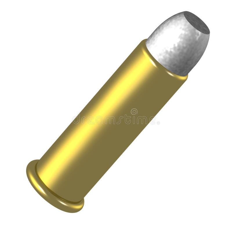 44 Magnum Bullet stock illustration. Illustration of ammunition - 5828586