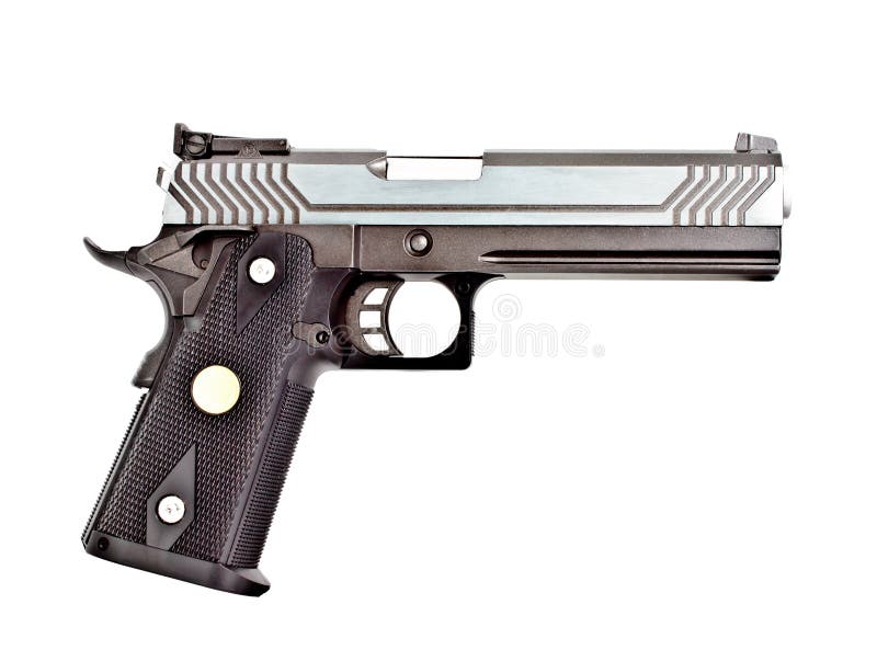 .45 Arma De Mano Semi Automática Moderna Foto de archivo - Imagen de ...