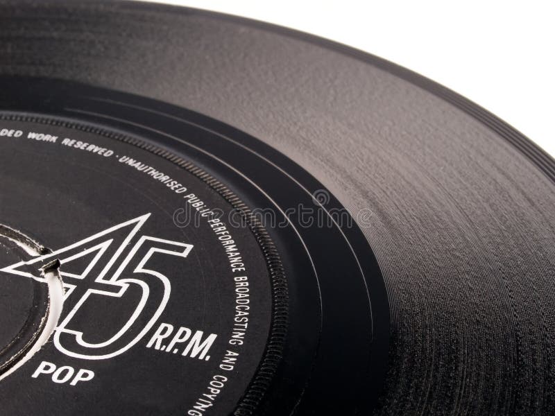 45 rpm vinyl pop record stock photo. Image of circular - 6096914
