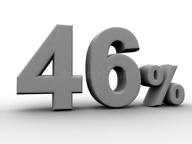 46 Percent stock illustration. Illustration of investment - 2465934