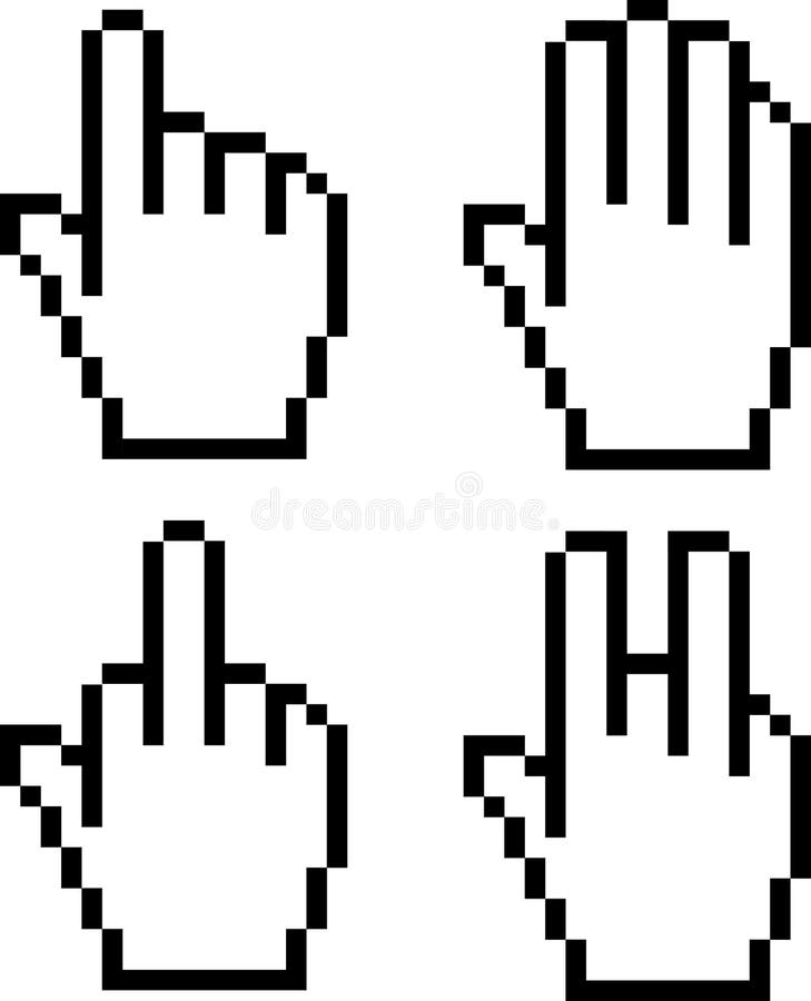 4cursor stock vector. Illustration of simpleton, horns - 3856831