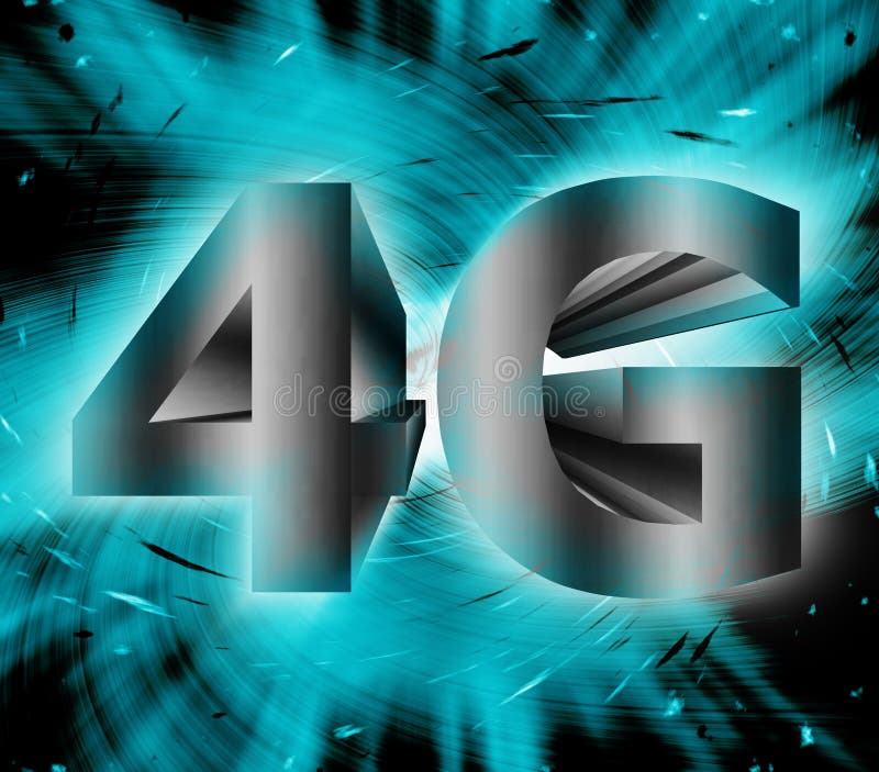 4G network symbol stock illustration. Illustration of connectivity ...