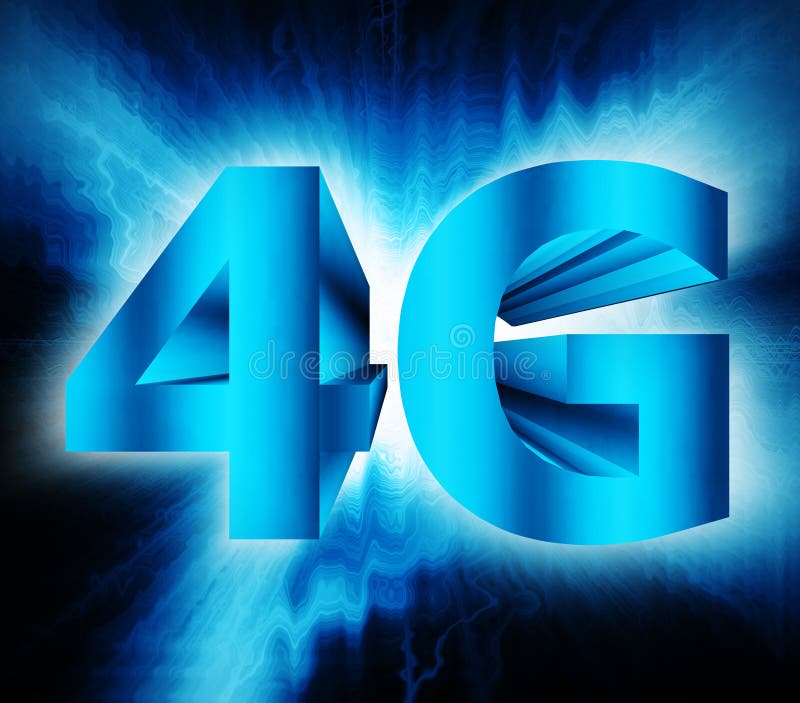 4G network symbol stock illustration. Illustration of lighting - 29197707