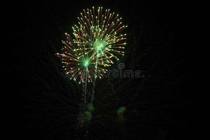 Fireworks - Red Flower stock photo. Image of darkness, show - 940786