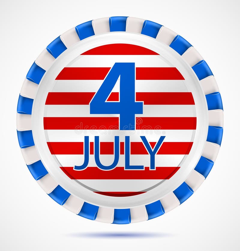 4th July label, vector stock vector. Illustration of july - 24161439