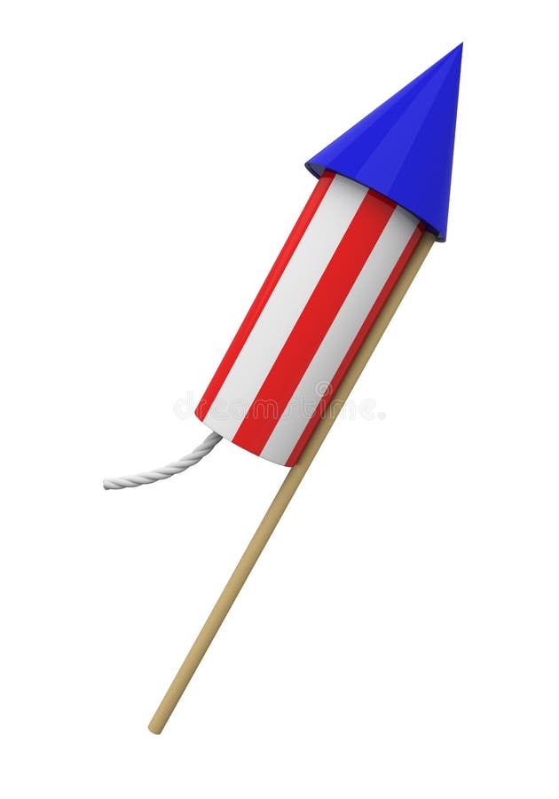 4th of July rocket 2 stock illustration. Illustration of explosion ...