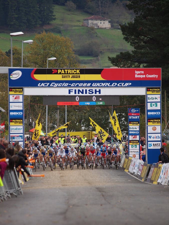 4th Round of the 2011-2012 Cyclocross World Cup Editorial Image - Image ...