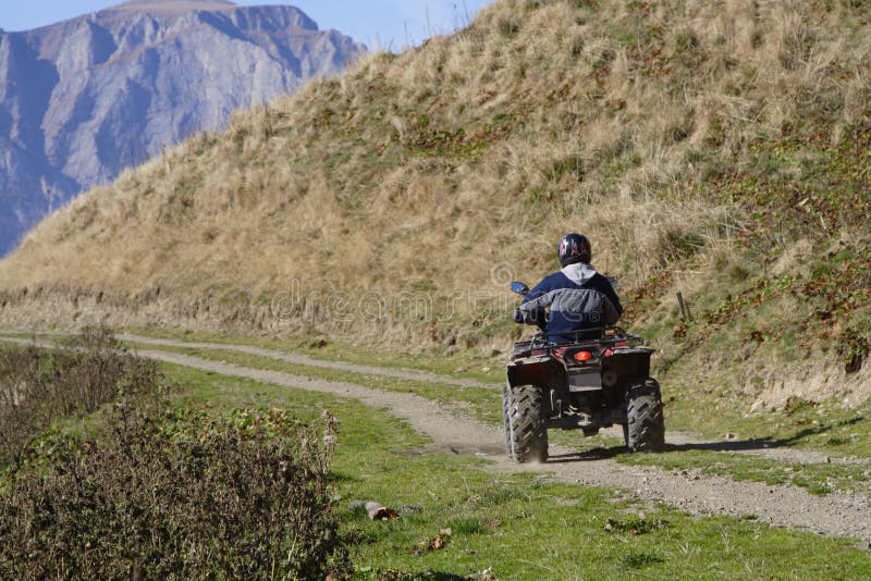 4x4 ATV in the mountains stock photo. Image of outdoor - 16869352