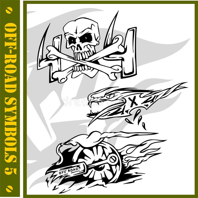 4x4 Off-Road Symbol. stock vector. Illustration of road - 14817338