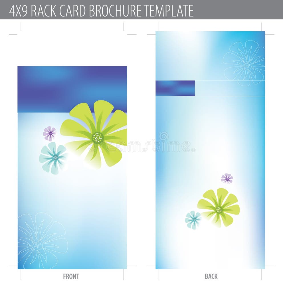 Rack Card Template 4x9 Stock Illustrations – 77 Rack Card Template 4x9 ...