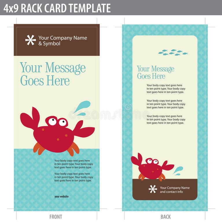 Rack Card Template Modern Stock Illustrations – 217 Rack Card Template ...