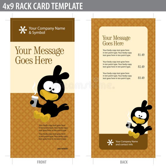 Rack Card Template 4x9 Stock Illustrations – 62 Rack Card Template 4x9 ...
