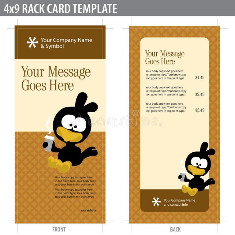 Rack Card Template 4x9 Stock Illustrations – 62 Rack Card Template 4x9 ...