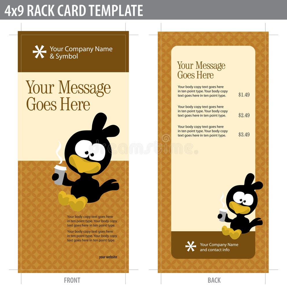 Rack Card Template 4x9 Stock Illustrations – 77 Rack Card Template 4x9 ...