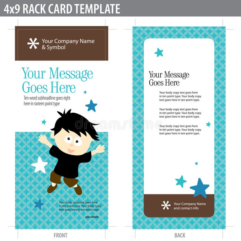 Rack Card Template 4x9 Stock Illustrations – 62 Rack Card Template 4x9 ...