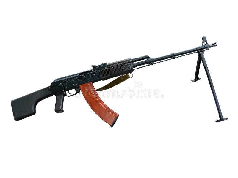 5,45mm machine gun RIK-74 stock photo. Image of dangerous - 14417984