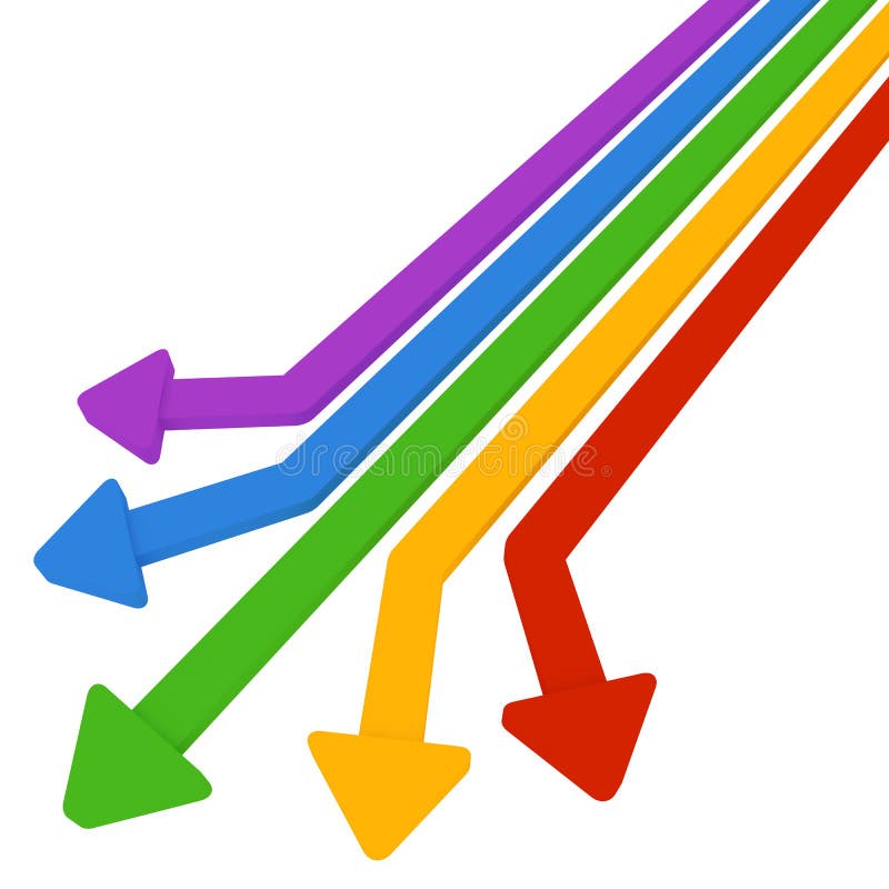 5 colored arrows stock illustration. Illustration of purple - 19908656 5 colored arrows stock illustration. Illustration of purple - 19908656