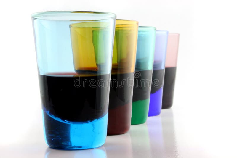 5 Drinking Glasses at an Angle Stock Image - Image of alcohol, glasses ...