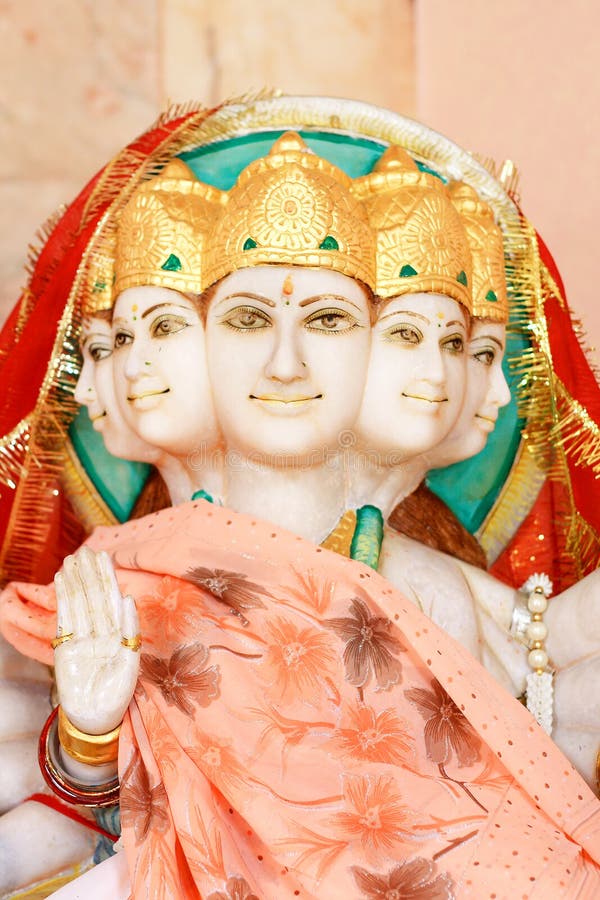 5 face hindu god stock image. Image of hindu, building - 4758939