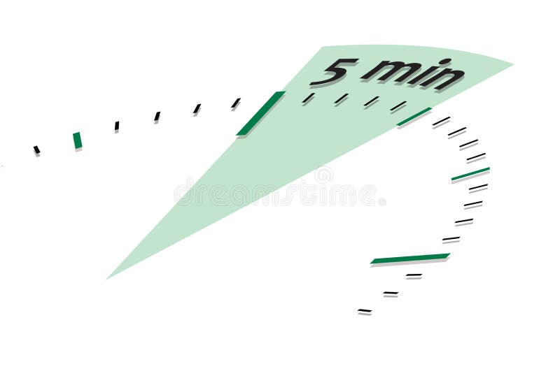 5 minuti illustrazione di stock. Illustrazione di vigilanza - 25503379