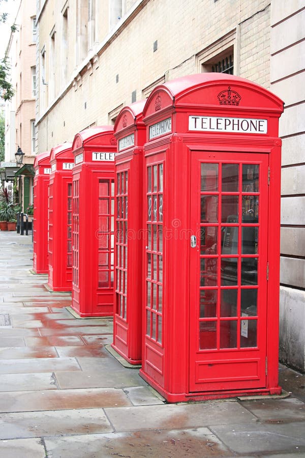 Red phone boxes stock photo. Image of booth, great, outdoors - 27505212