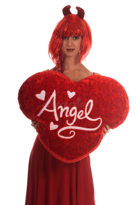 50 Angel 50 Devil stock image. Image of valentine, pillow - 1777499