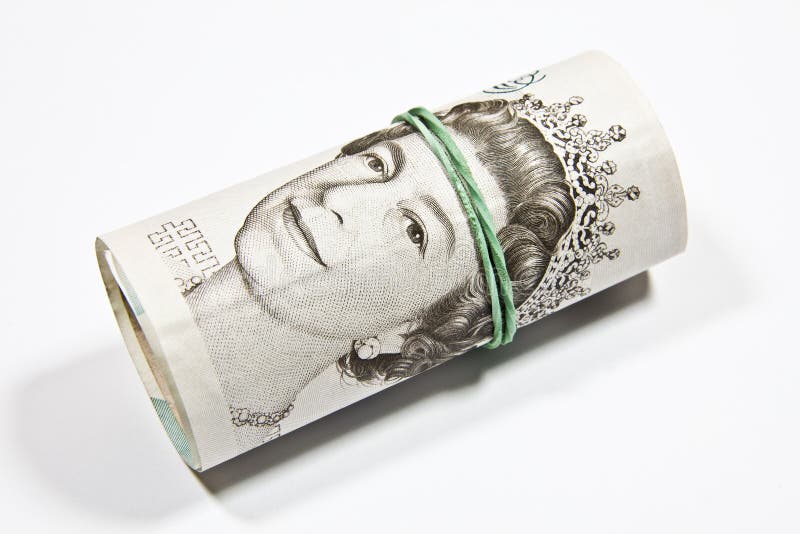 50 Billetes De Banco De La Libra Esterlina Foto de archivo editorial ...