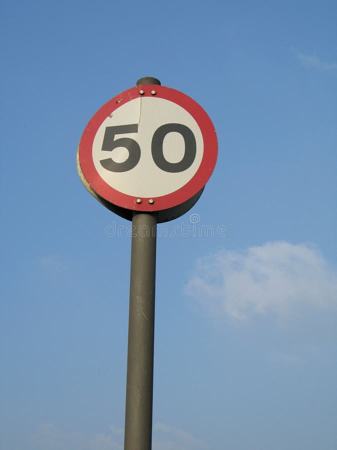 50 limit sign stock photo. Image of circle, speed, fifty - 6744048