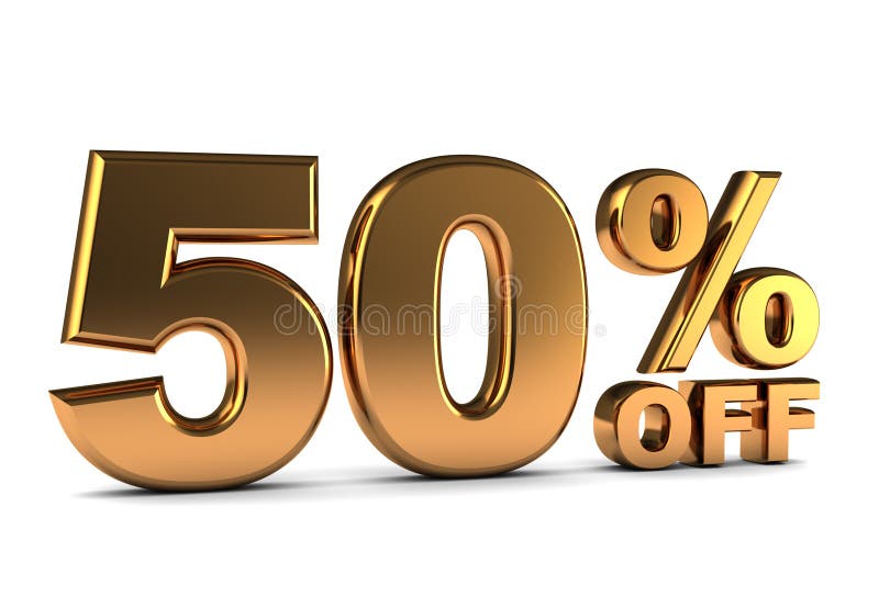 50 procent stock illustrationer. Illustration av handla - 16757692