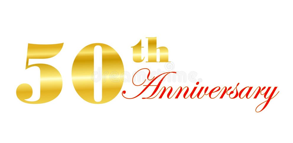 Gold Anniversary Logos Stock Illustrations – 395 Gold Anniversary Logos ...