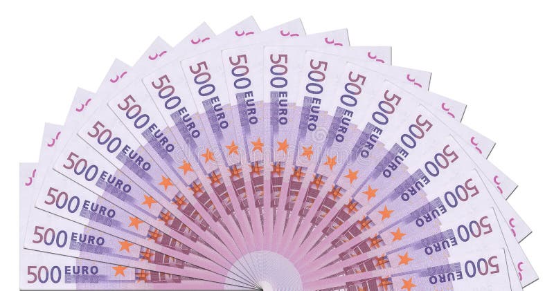 5 Euro Notes Half Circle Template Stock Photo - Image of financial ...