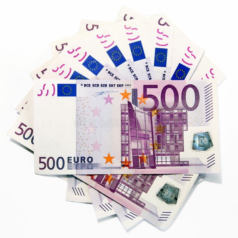 500 eurosedlar (detaljen) arkivfoto. Image of intäkter - 26772574