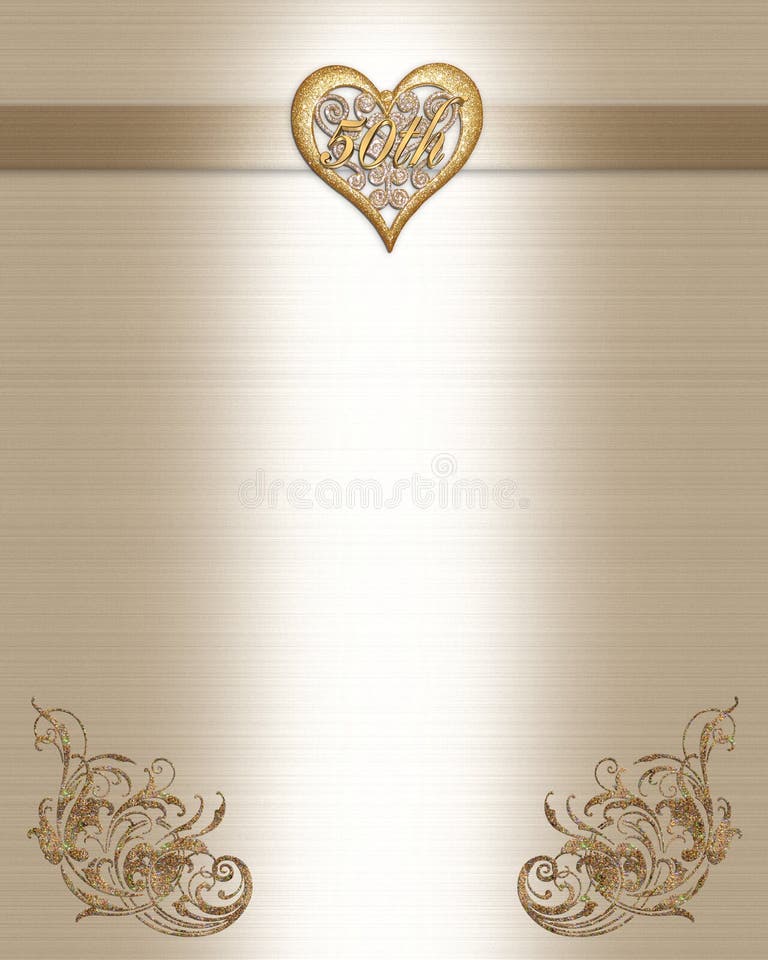 50th Wedding Anniversary Border Stock Illustrations – 139 50th Wedding ...