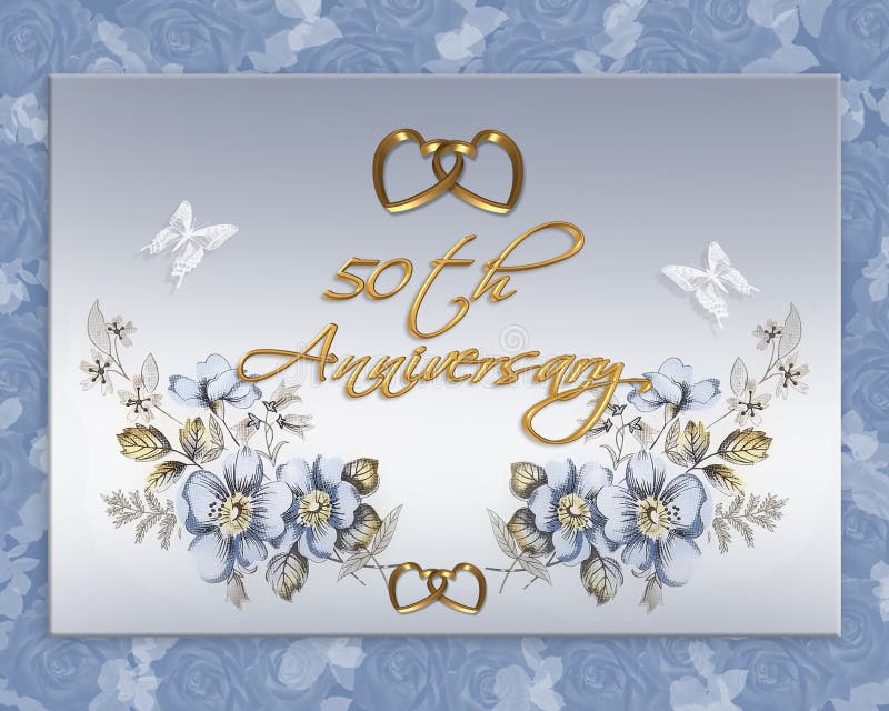 50th Wedding Anniversary Border Stock Illustrations – 139 50th Wedding ...