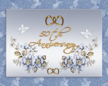 50th Wedding Anniversary Border Stock Illustrations – 139 50th Wedding ...