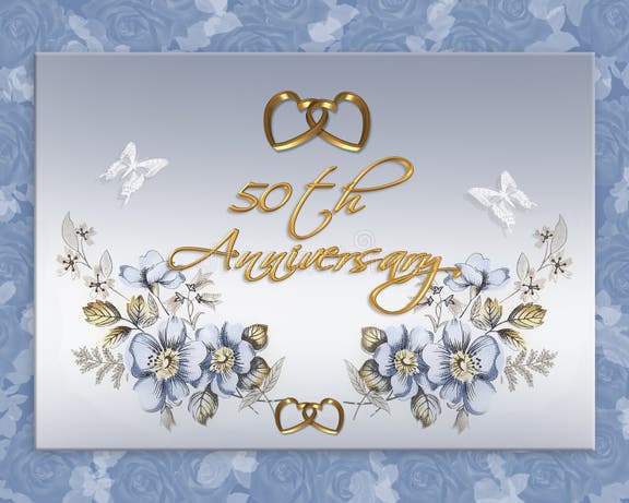 50th Wedding Anniversary Border Stock Illustrations – 139 50th Wedding ...