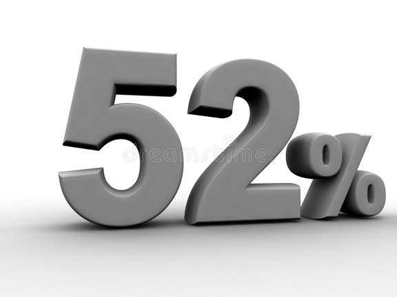 52 Procent stock illustrationer. Illustration av procentsats - 2465950