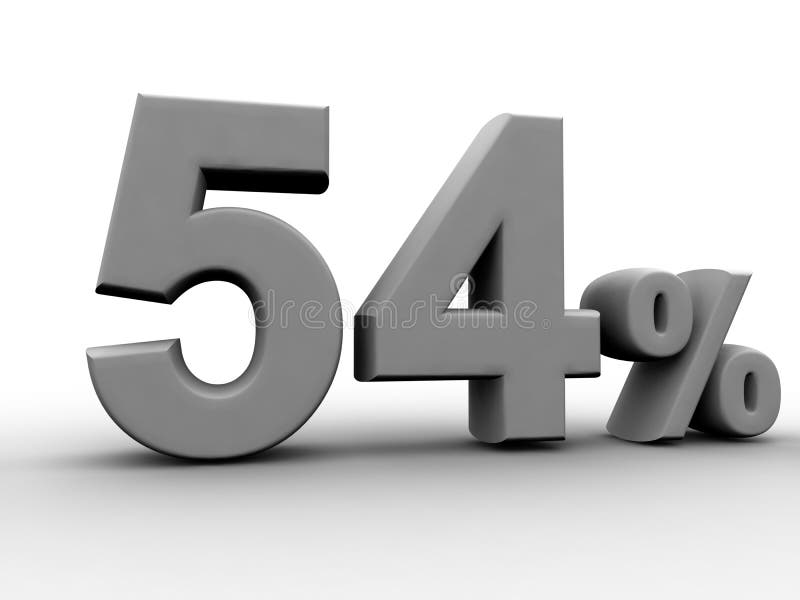 54 per cento illustrazione di stock. Illustrazione di prodotto - 2465955