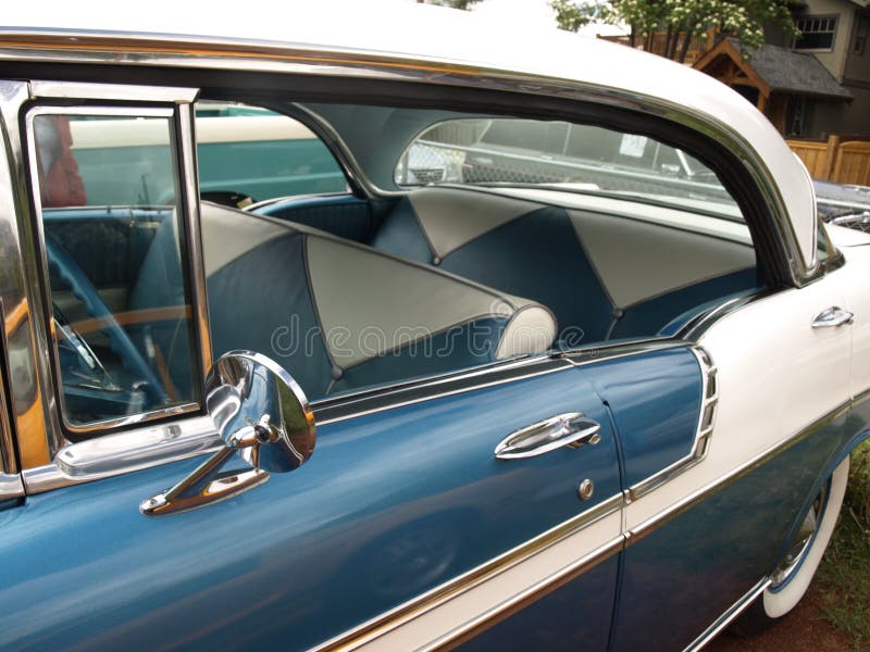 56 Chevy Rear stock image. Image of restored, automobile - 205173