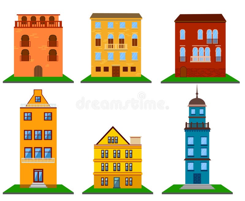 Cartoon Buildings Grey Stock Illustrations – 211 Cartoon Buildings Grey ...