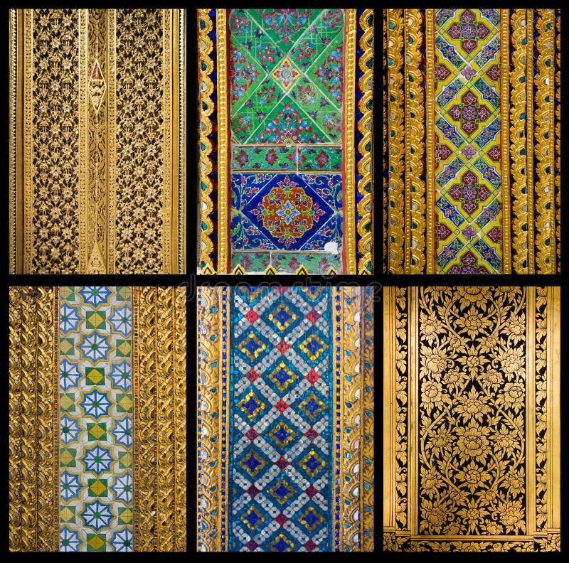 6 gold texture 01 stock image. Image of golden, asian - 16639199