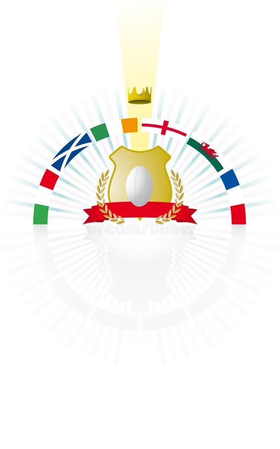 6 Nations Rugby Emblem stock vector. Illustration of insignia - 11588589