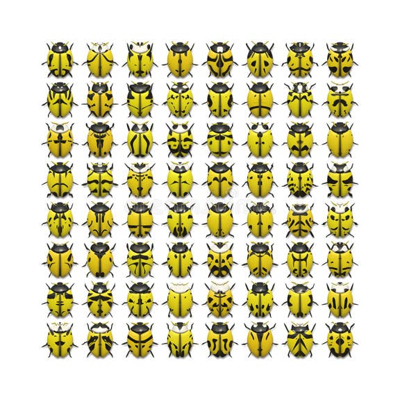 Different Yellow Bugs Stock Illustrations – 43 Different Yellow Bugs ...