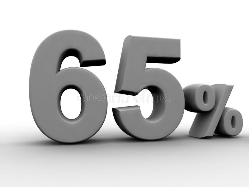 65 Percent stock illustration. Illustration of calculation - 2466017