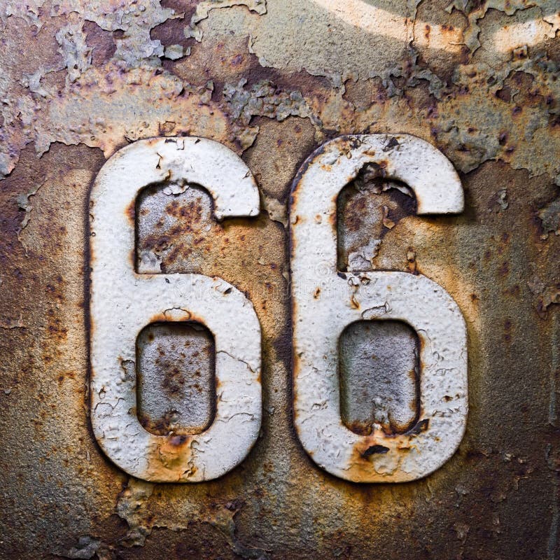 66 Texture Units and the Number of Rust Stock Photo - Image of sign ...